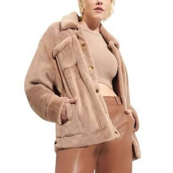 Ugg Jackets Coats Ugg Frankie Faux Fur Trucker Jacket Perfect